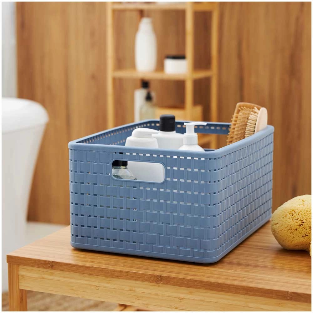 Rotho Aufbewahrungskorb Country Blau A4 / 18 l kaufen bei OBI