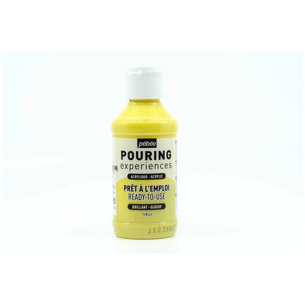 Peinture acrylique Pouring Experiences Jaune primaire 118 ml