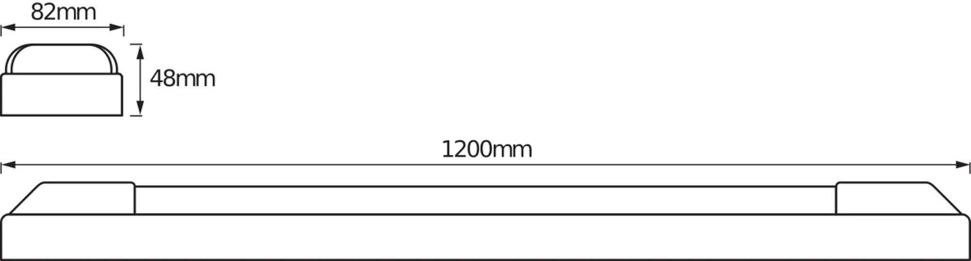 Osram LED-Lichtleiste Batten Power Weiss 50 W / 4'845 lm / 3'000 K ...