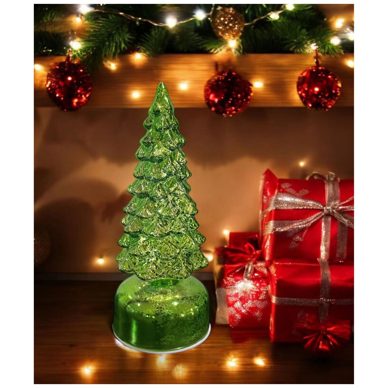 LED-Tannenbaum Glas 29 cm