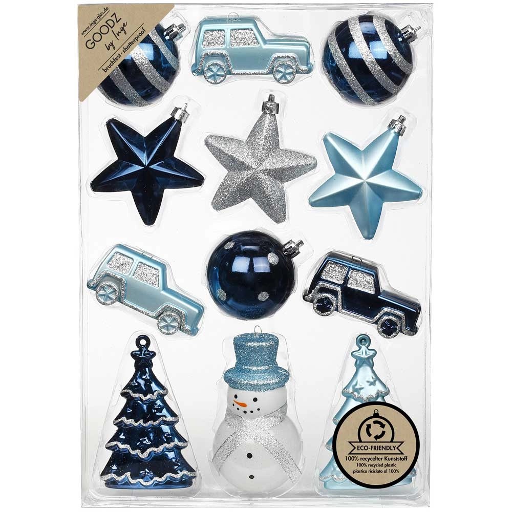 Deko-Anhänger-Mix Kunststoff Blau / Weiss 12 Stk. kaufen bei OBI