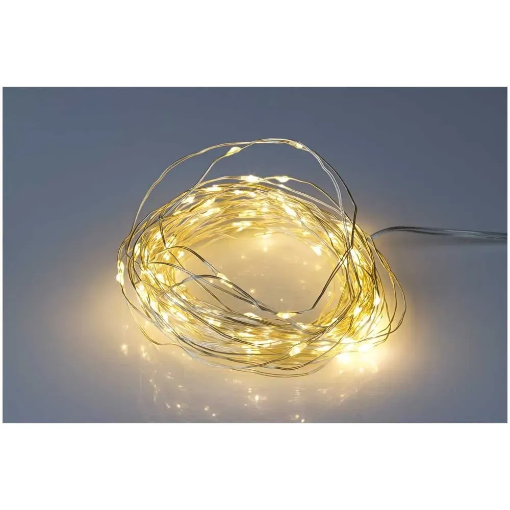 LED-Lichterkette Micro Warmweiss 100 LEDs / 500 cm kaufen bei OBI