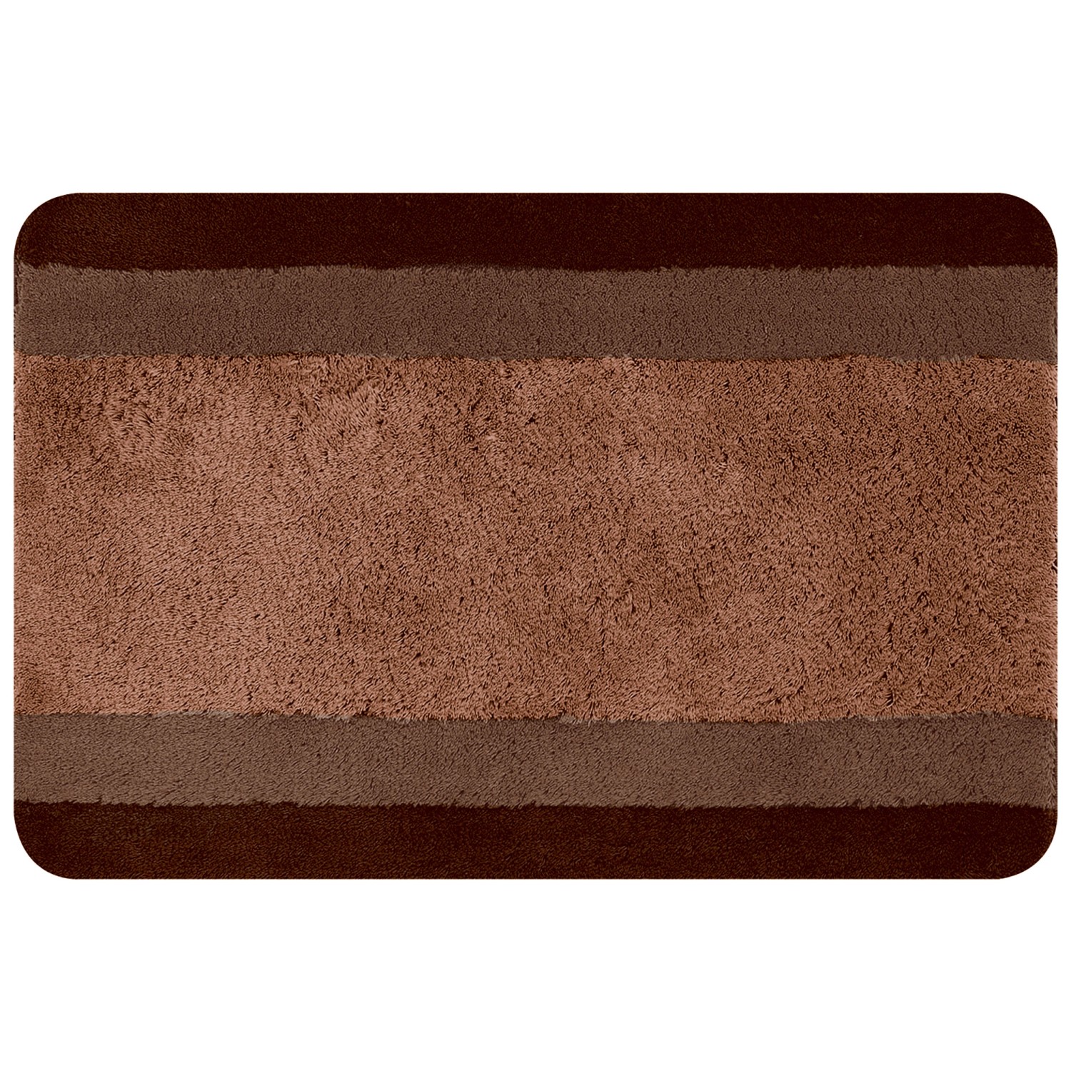 Spirella Badematte Balance Brown Braun 55 x 65 cm / Florhöhe 2 cm ...