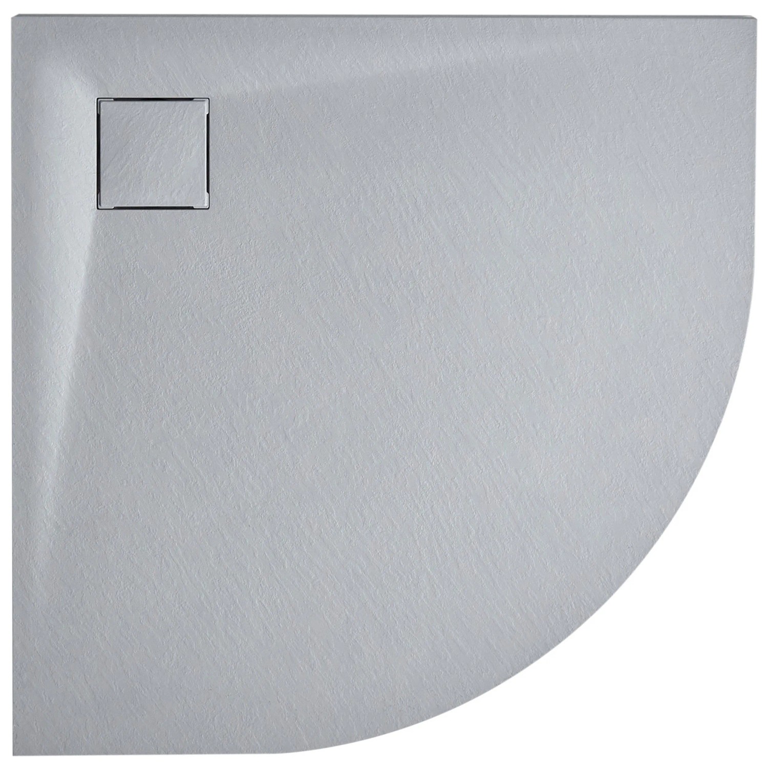 Beliani Piatto doccia Paron plastica SMC effetto pietra grigio 3 x 80 x ...