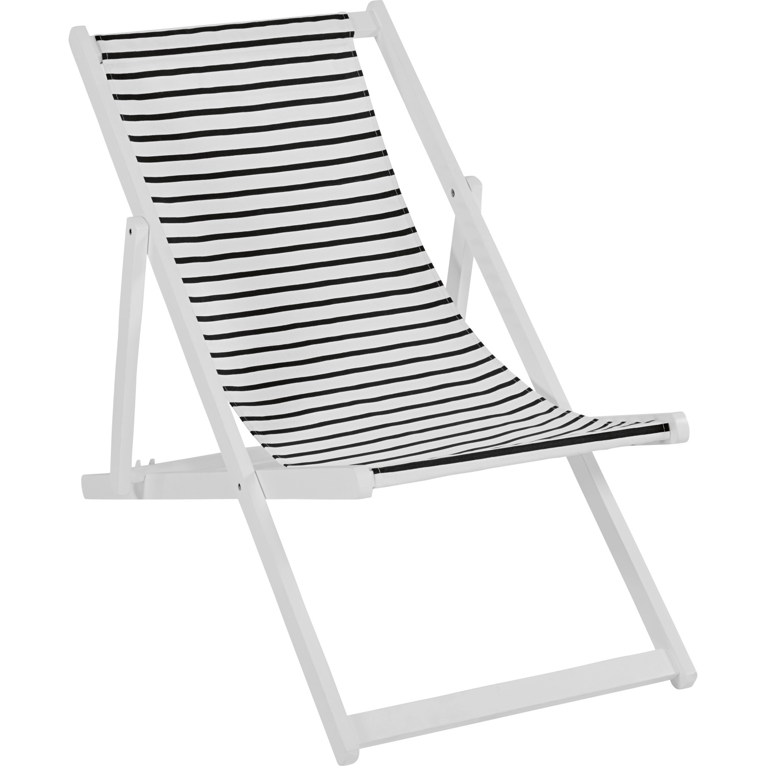 Strandstuhl Catu Schwarz-Weiss kaufen bei OBI