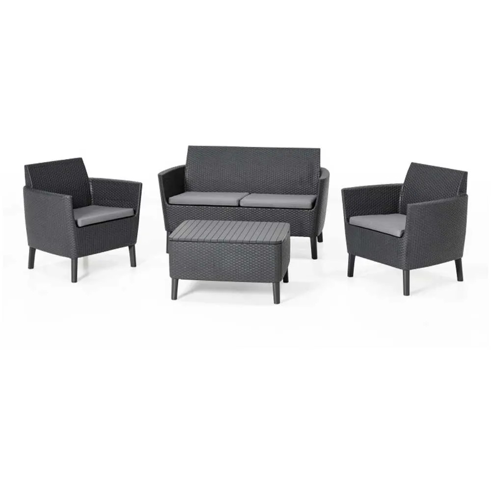 Keter Lounge set Salemo Grigio grafite 4 pz. acquista da OBI