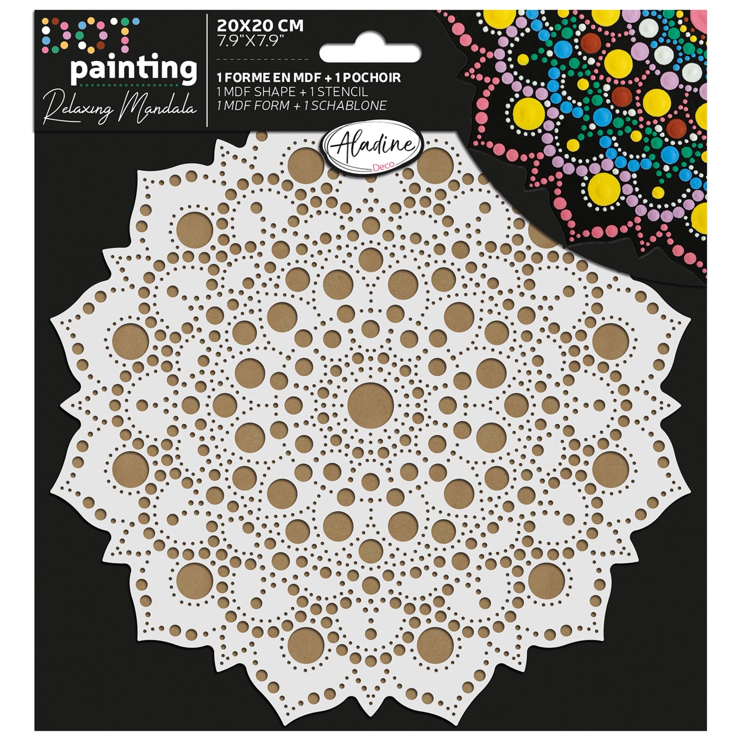 Aladine Dort Art Form / Schablone 3 MDF 20 x 20 cm kaufen bei OBI