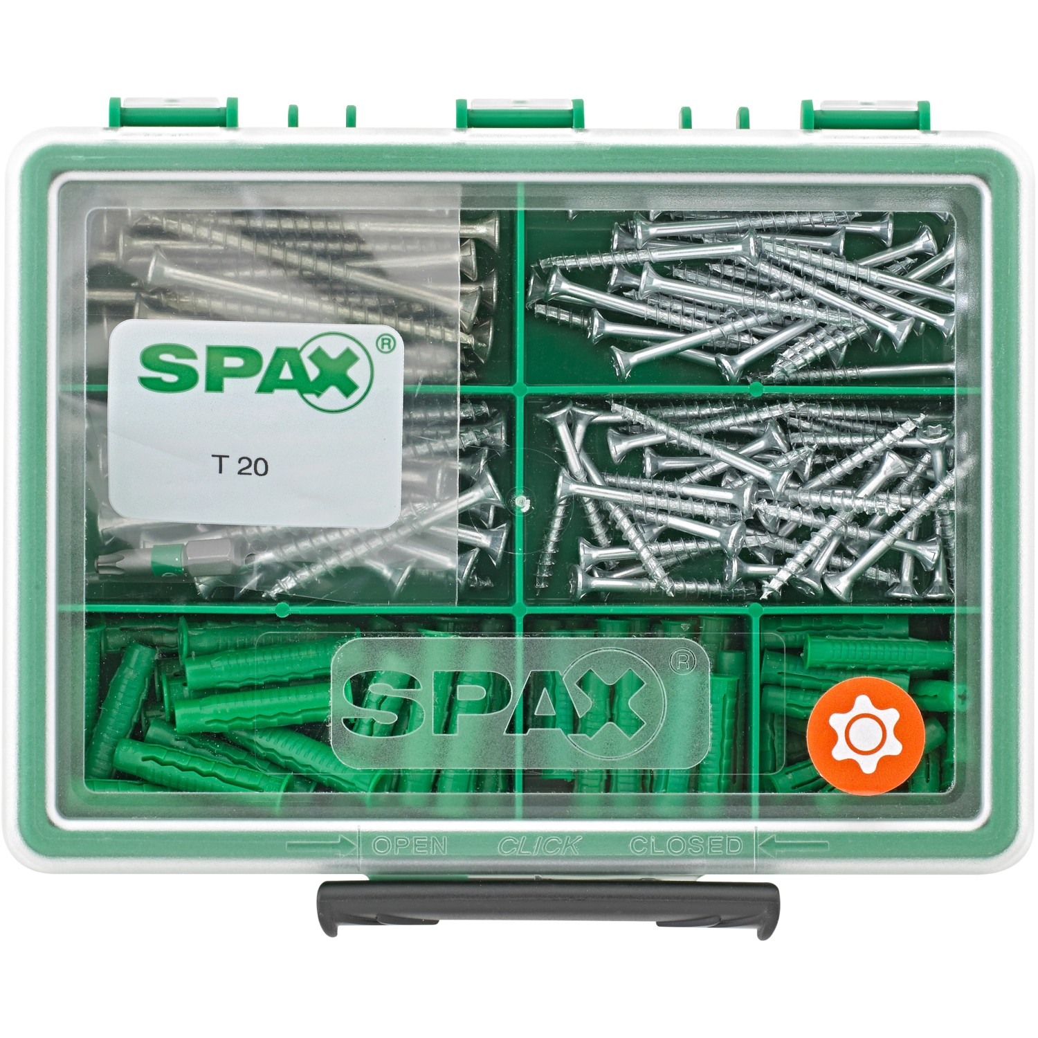 Spax Lot de vis avec 4 dimensions et chevilles en petit assortiment 161 ...