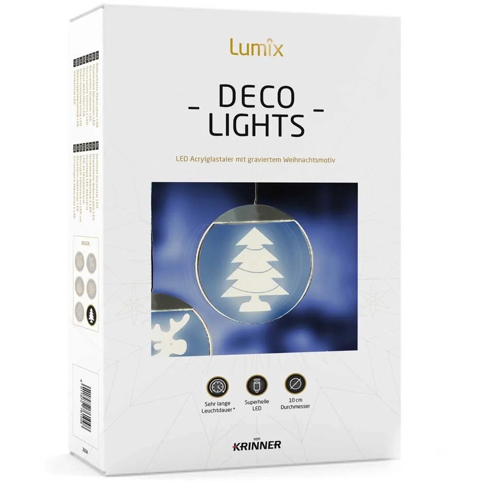 Lumix Deco Lights LED-Acrylglastaler Tannenbaum Ø 10 cm kaufen bei OBI