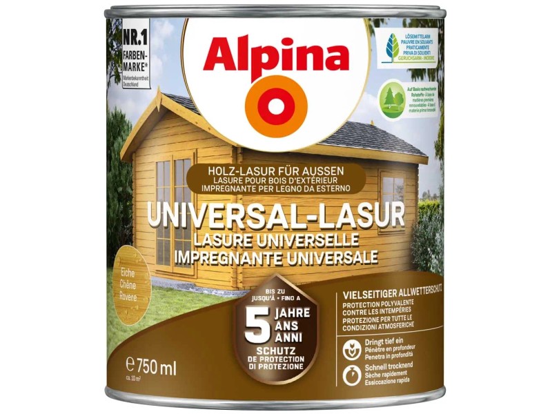 Alpina Universal-Lasur Eiche DIF 750 ml kaufen bei OBI