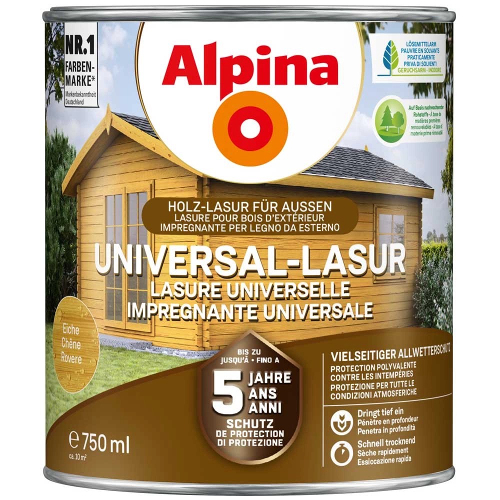 Alpina Universal-Lasur Eiche DIF 750 ml kaufen bei OBI