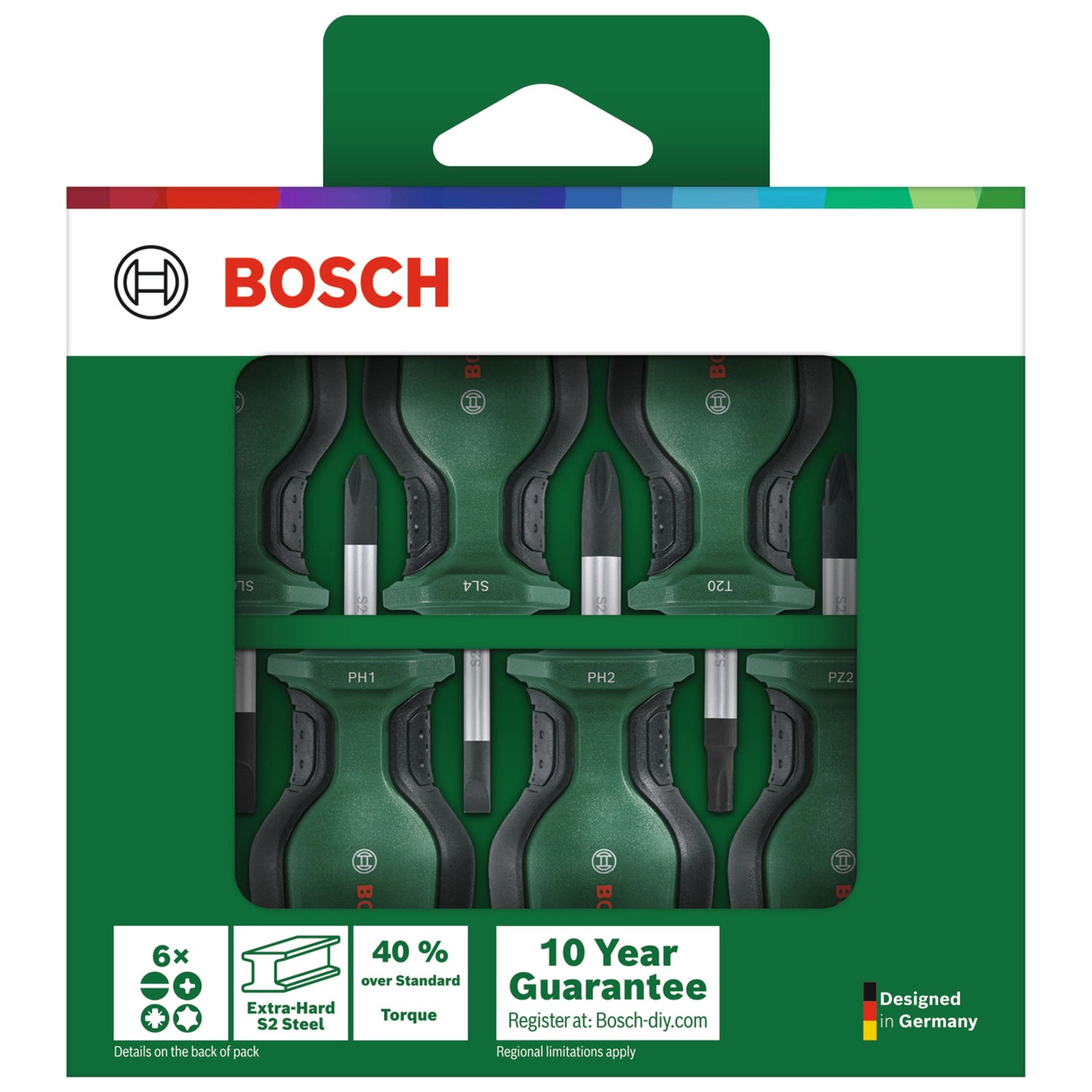 Bosch Schraubendreher-Set Stubby Kunststoff Stahl 6-tlg. kaufen bei OBI