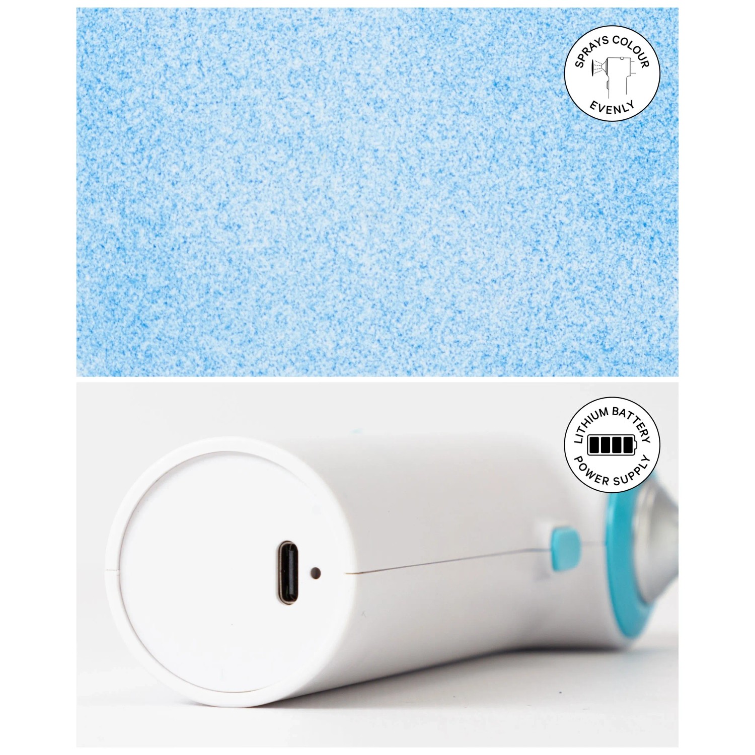 I Am Creative Airbrush-Set inkl. 12 Textilstifte und USB-Ladekabel