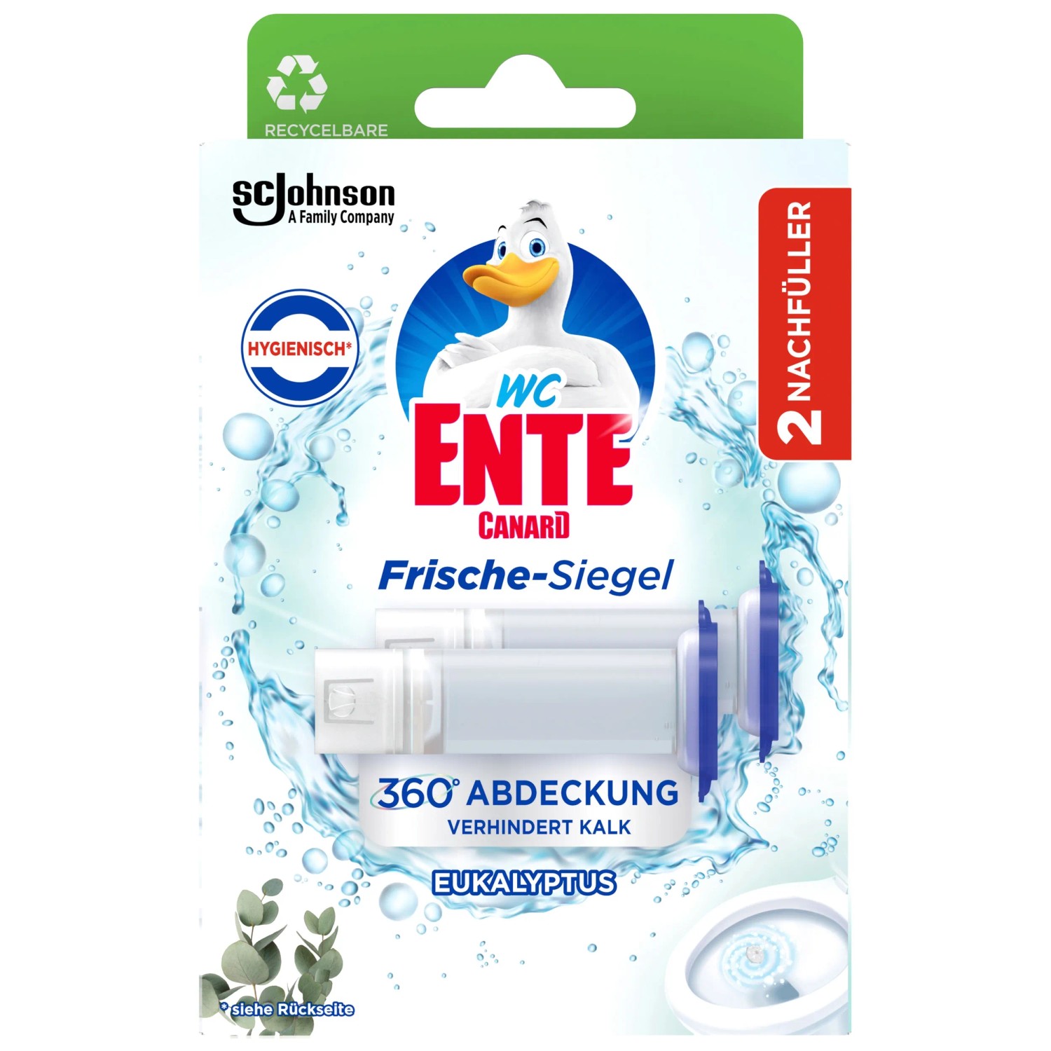 WC-Ente Frische-Siegel 2er Nachfüller Eukalyptus 2 x 36 ml kaufen bei OBI