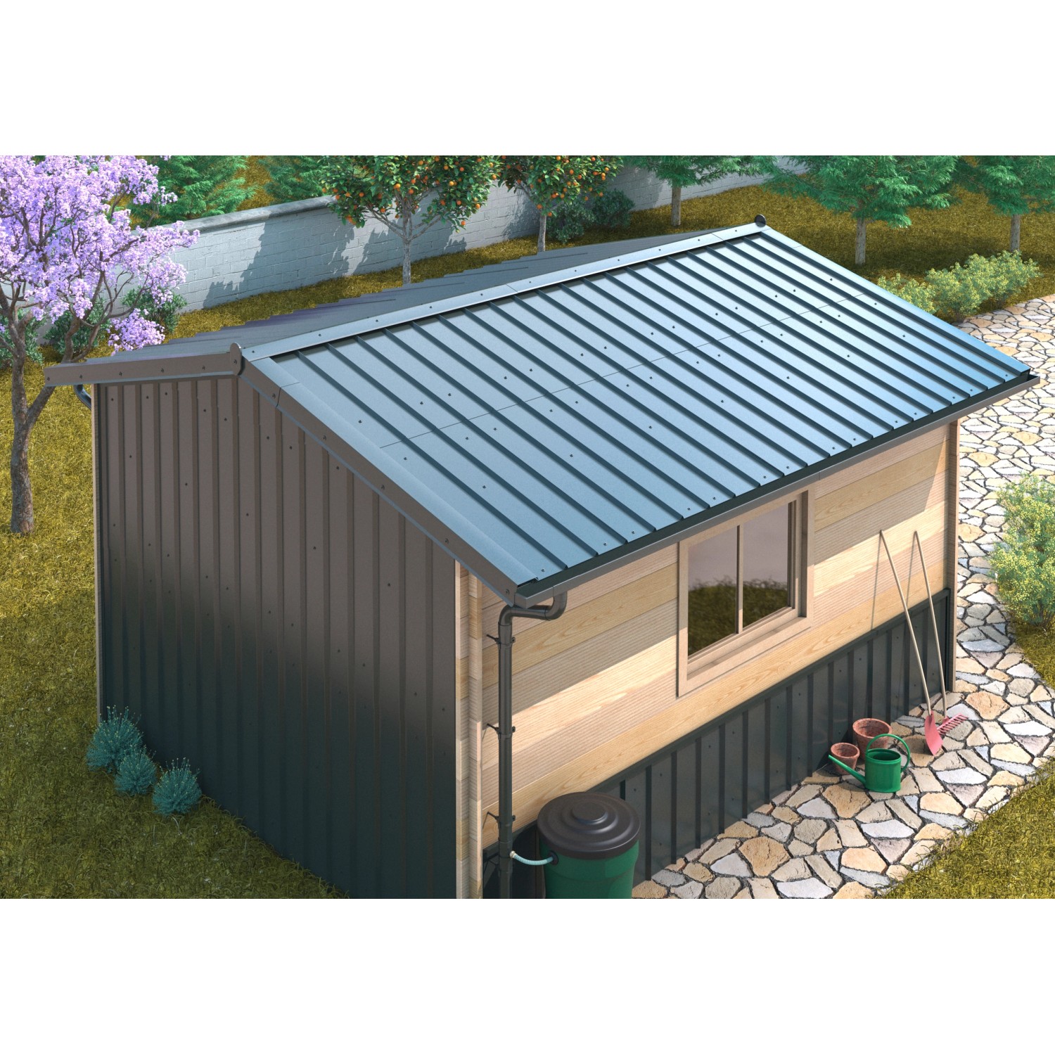 Sarei SDF Dach- und Fassadenplatte Alu-Anthrazit 585 x 1'180 mm kaufen ...