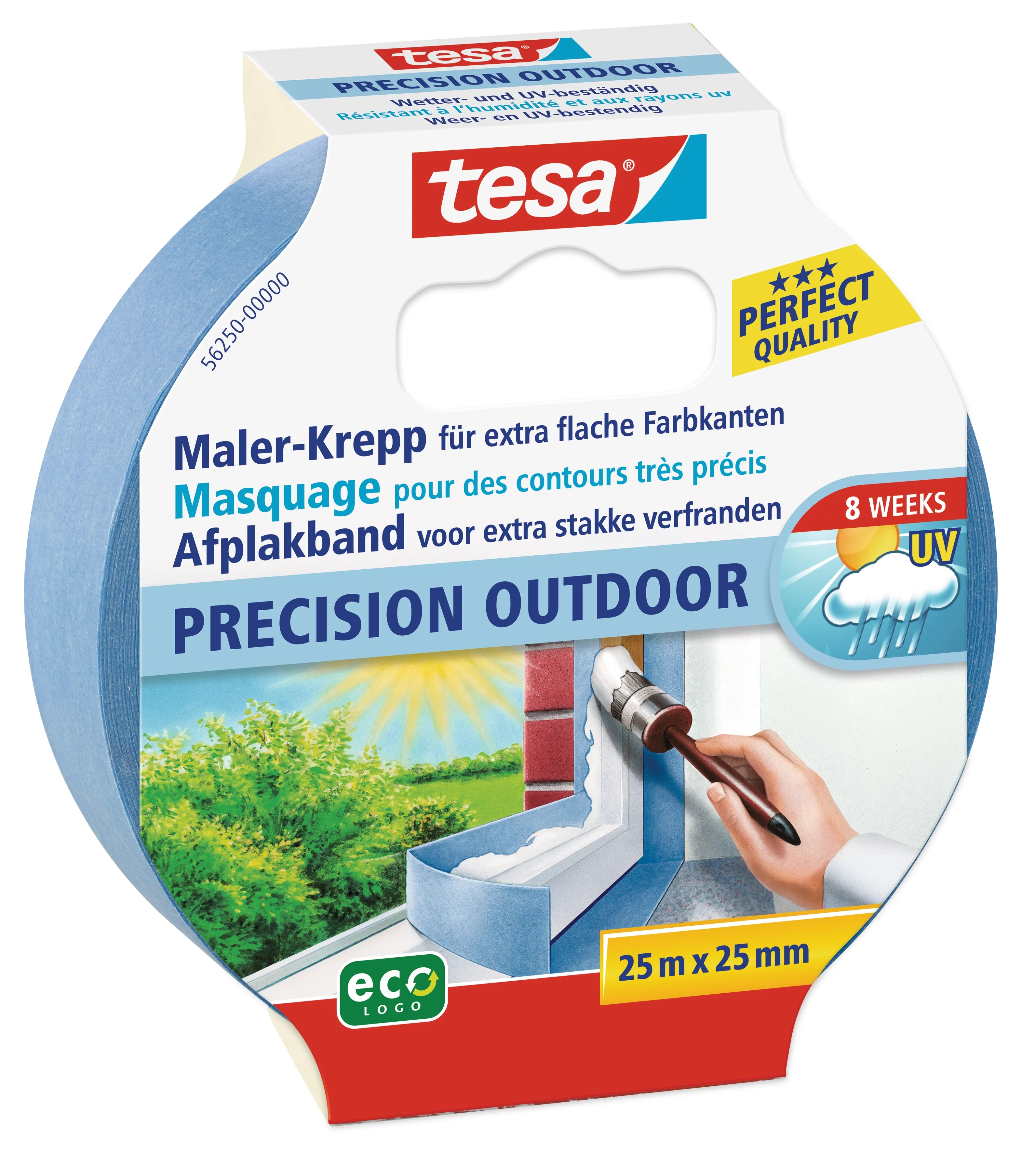 Tesa Maler-Krepp Precision Outdoor Blau 25 m x 25 mm kaufen bei OBI
