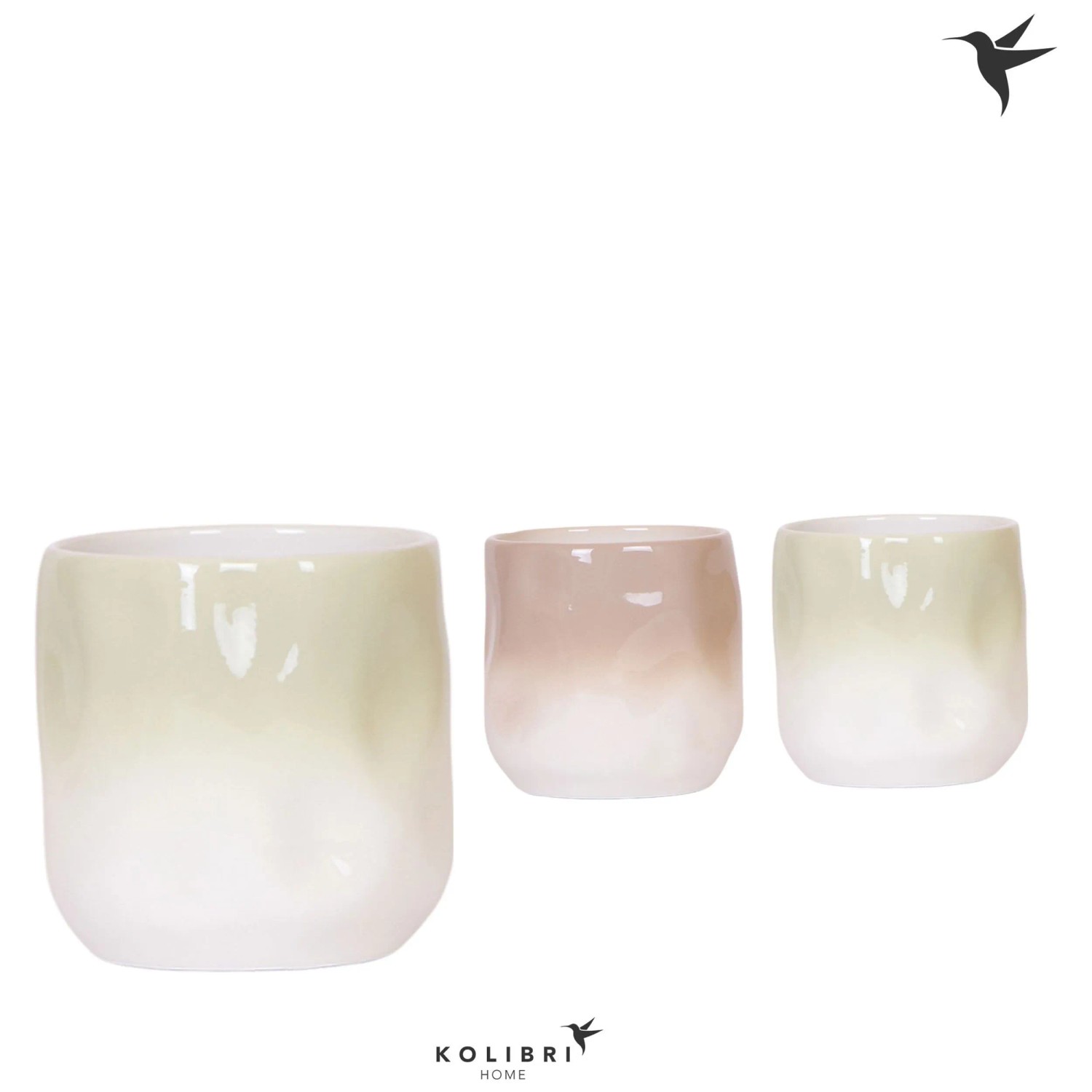 Cache-pot en céramique Gradience Sand Mix assorti Ø 9 cm x 5 cm / 1 pc