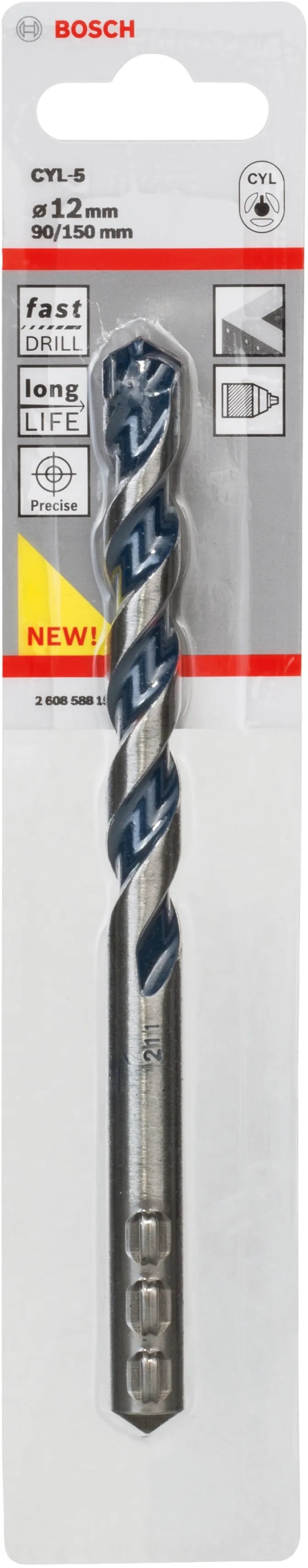 Bosch Betonbohrer Pro CYL-5 / 12 x 90 x 150 mm