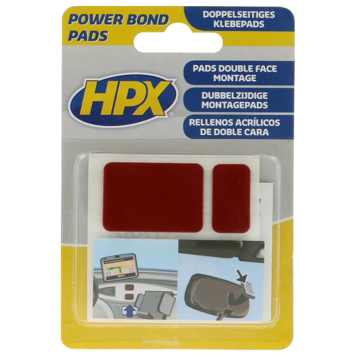 HPX Klebepads doppelseitig Schwarz