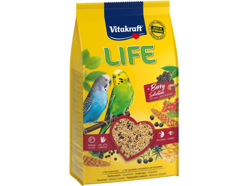 Vitakraft Mangime complementare per uccelli Life Berry 800 g