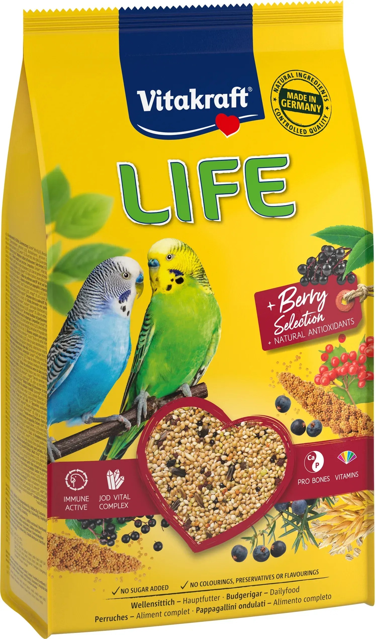 Vitakraft Mangime complementare per uccelli Life Berry 800 g