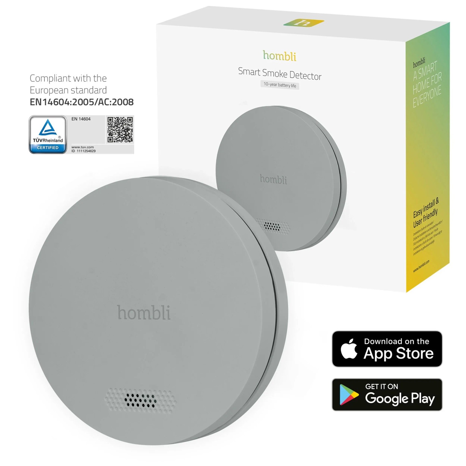 Hombli Smart Rauchmelder Grau kaufen bei OBI