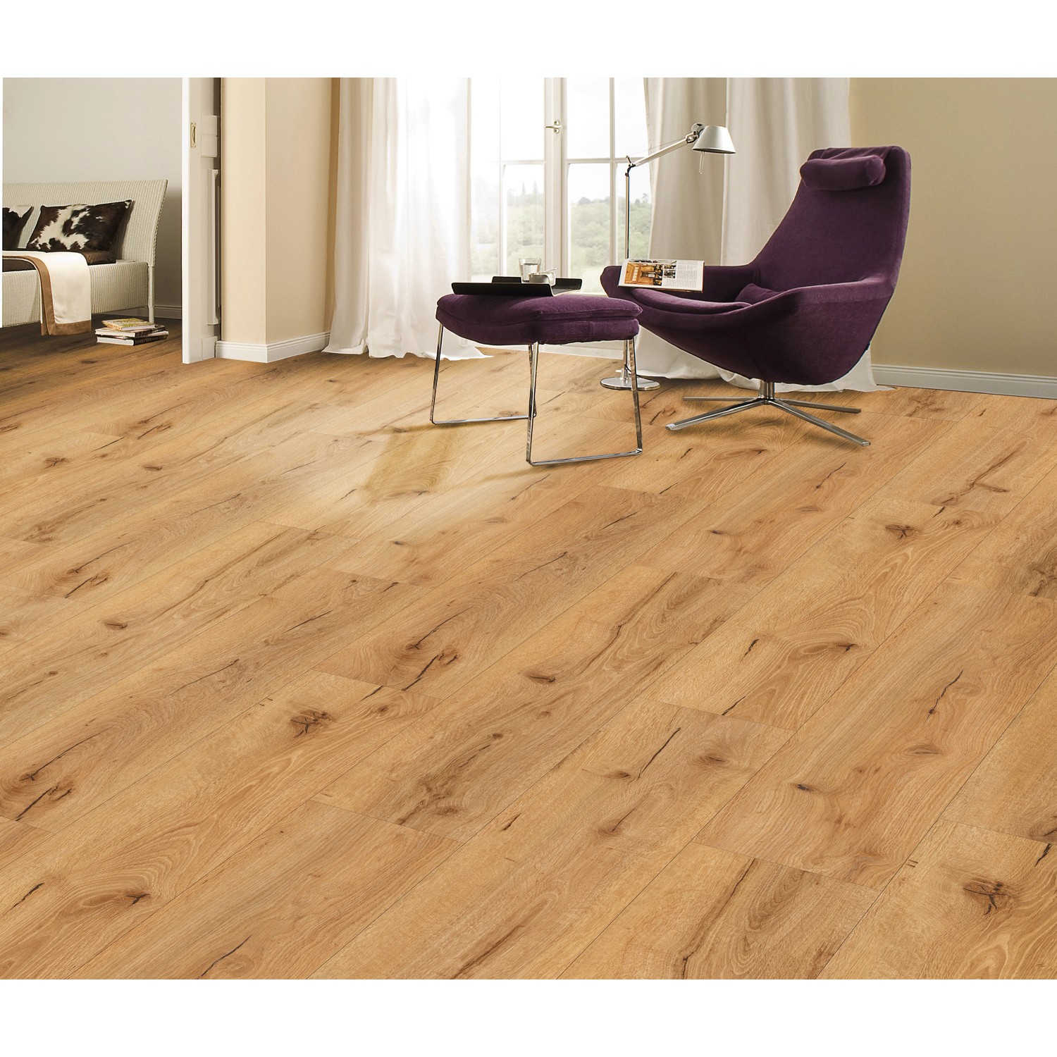 Klick-Vinylboden Eiche Bologna Landhausdiele kaufen bei OBI