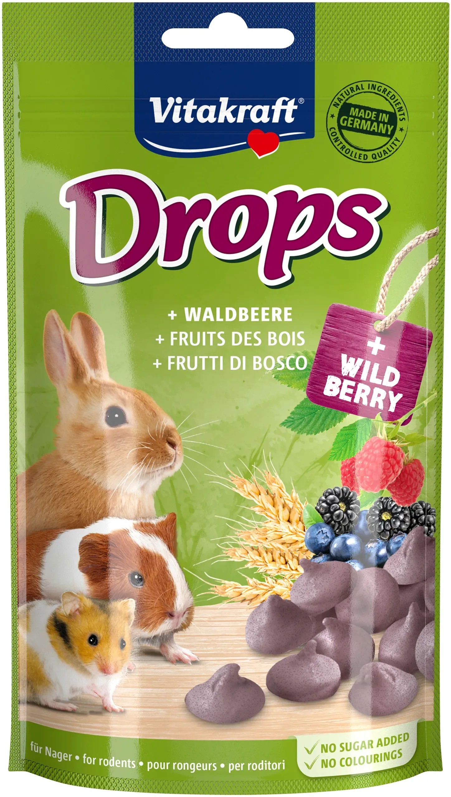 Vitakraft Drops Fruits des bois pour rongeurs 75 g