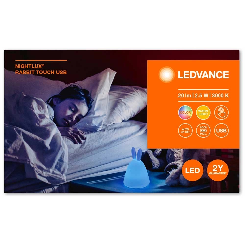 Ledvance LED-Leuchte Nightlux Hase USB RGBW (HxBxT) 200 x 141 x 115 mm ...