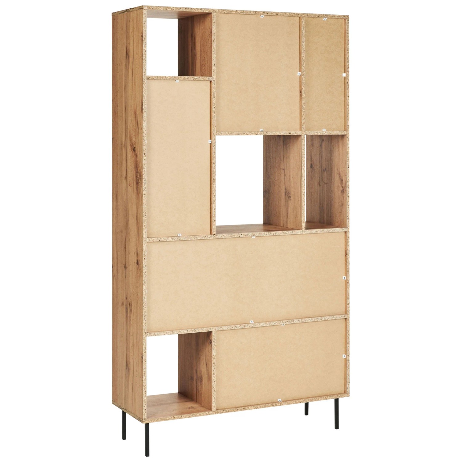Beliani Bücherregal Amos Braun 11 Fächer / 185 cm