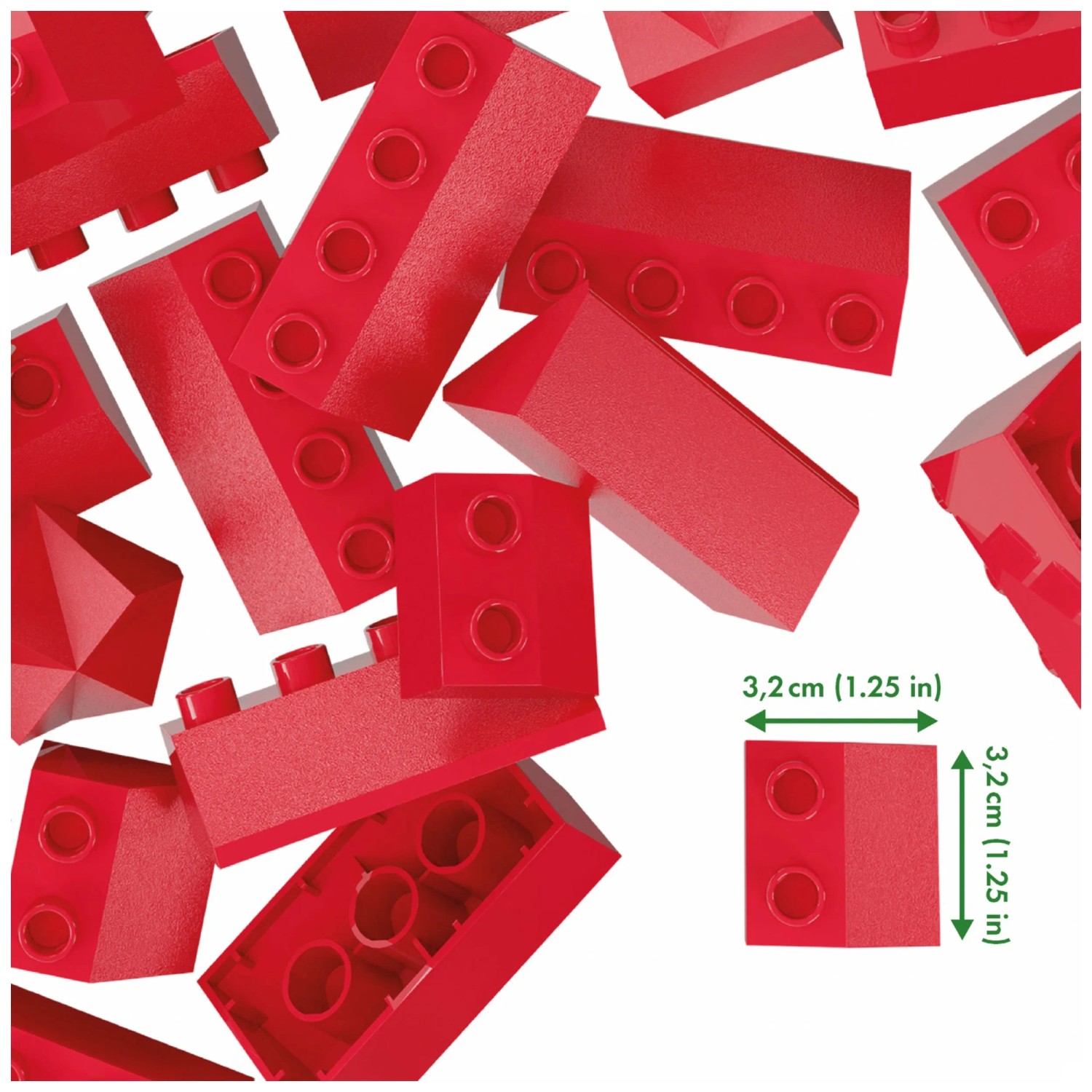 Hubelino Dachsteine Mehrfarbig 124-tlg.