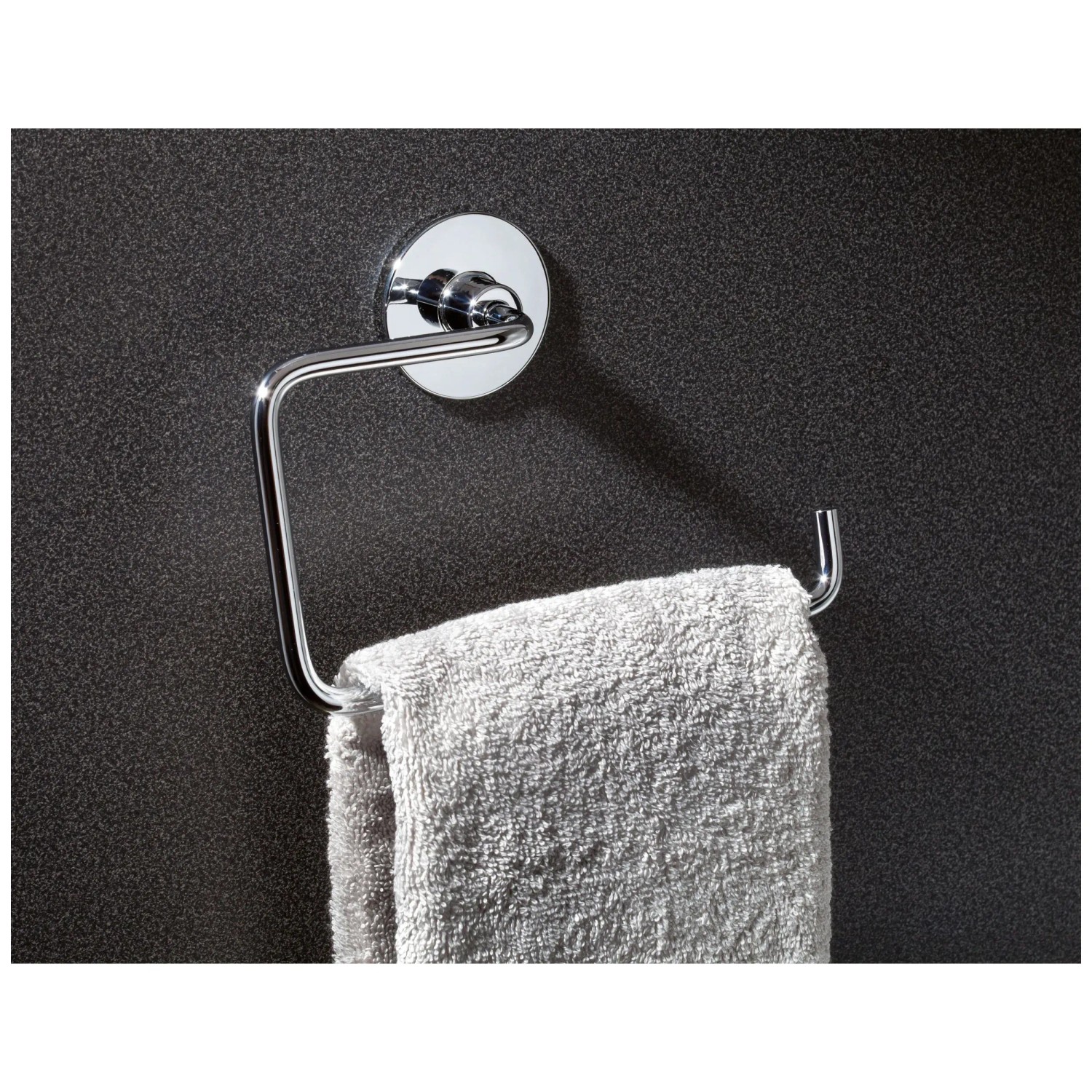 Spirella Handtuchhalter Easy Chrome Grau (HxBxT) 12 x 18 x 6,8 cm