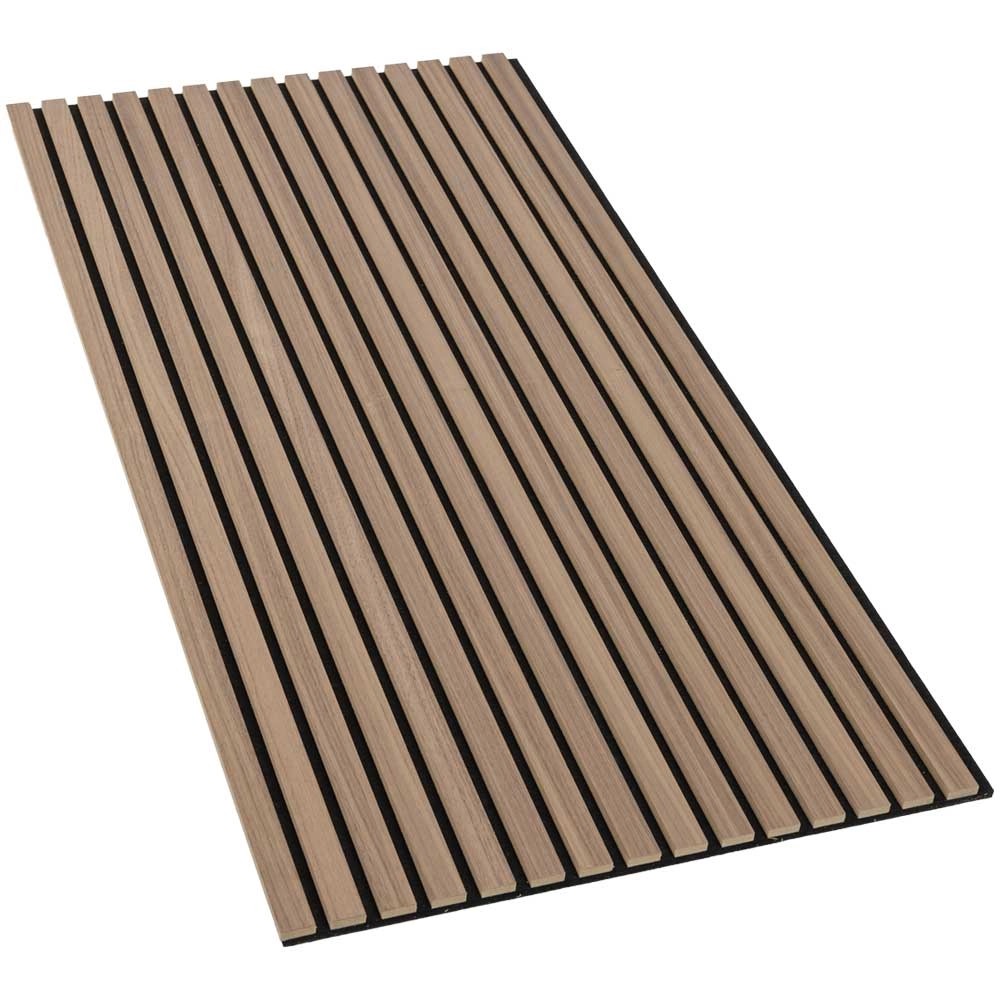 Denpanels Panneau acoustique Noyer naturel MDF Marron 120 x 60 cm