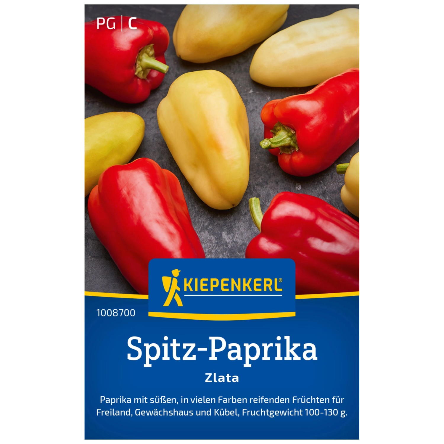 Kiepenkerl Semences de poivron pointu Zlata 40 plantes