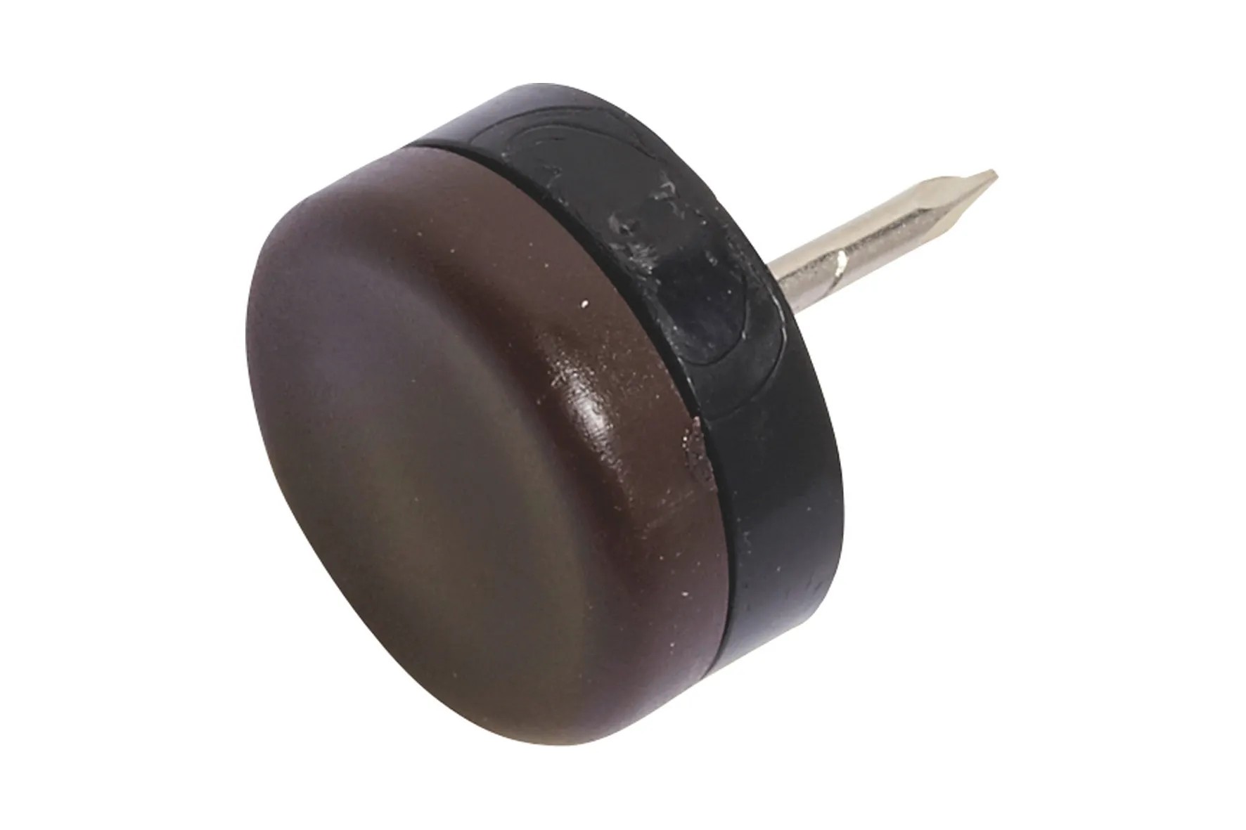 Kunststoffgleiter mit Stift Braun Ø 22 mm / 8 Stk. kaufen bei OBI