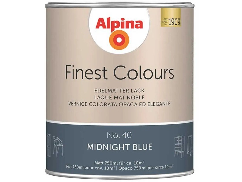 Alpina Finest Colours Lack Midnight Blue 750 ml