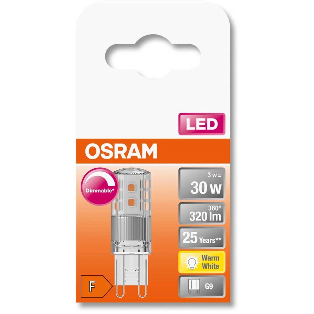 Osram LED-Leuchtmittel PIN G9 Warmweiss klar 3 W / 230 V / 320 lm kaufen bei OBI
