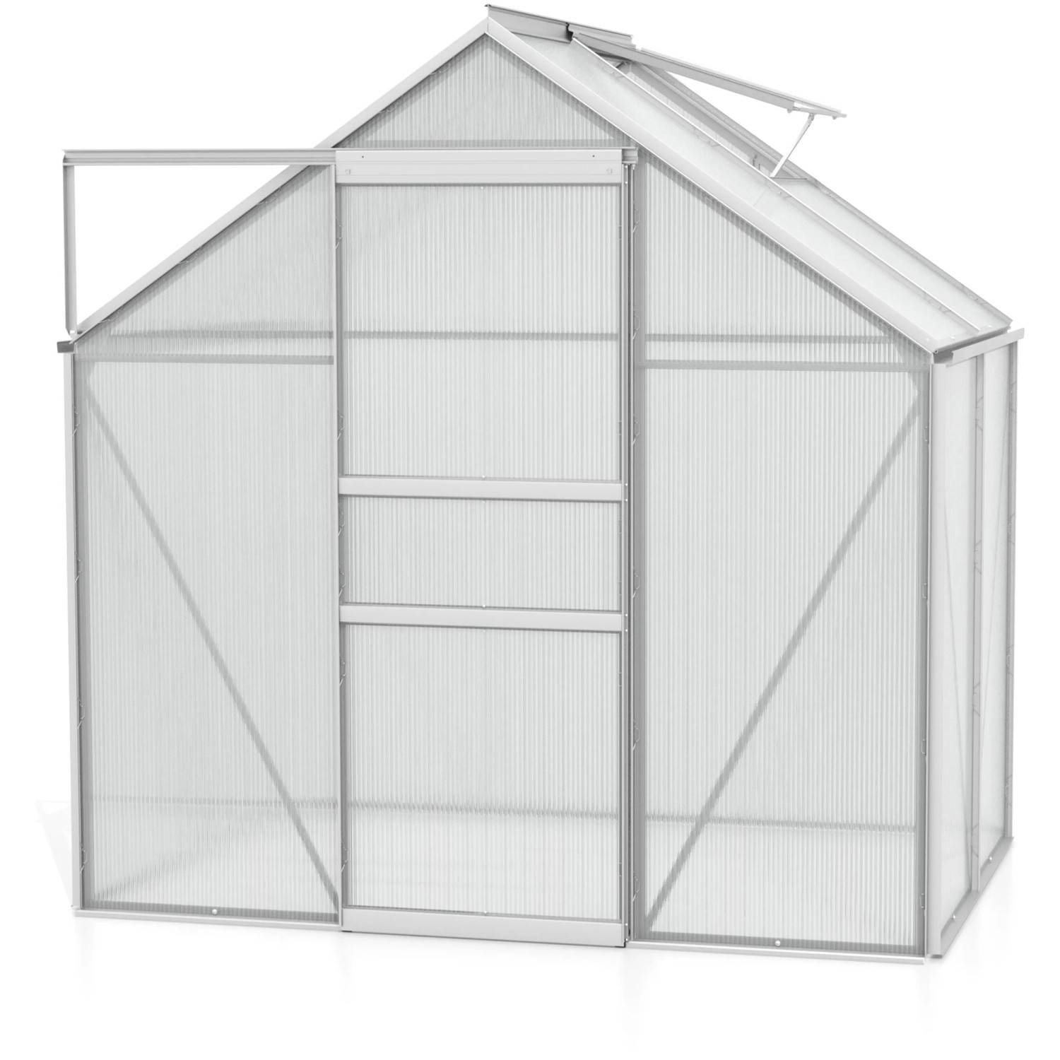 Vitavia Gewächshaus Venus 2500 Hohlkammern 6 mm Silber 195 x 131 cm