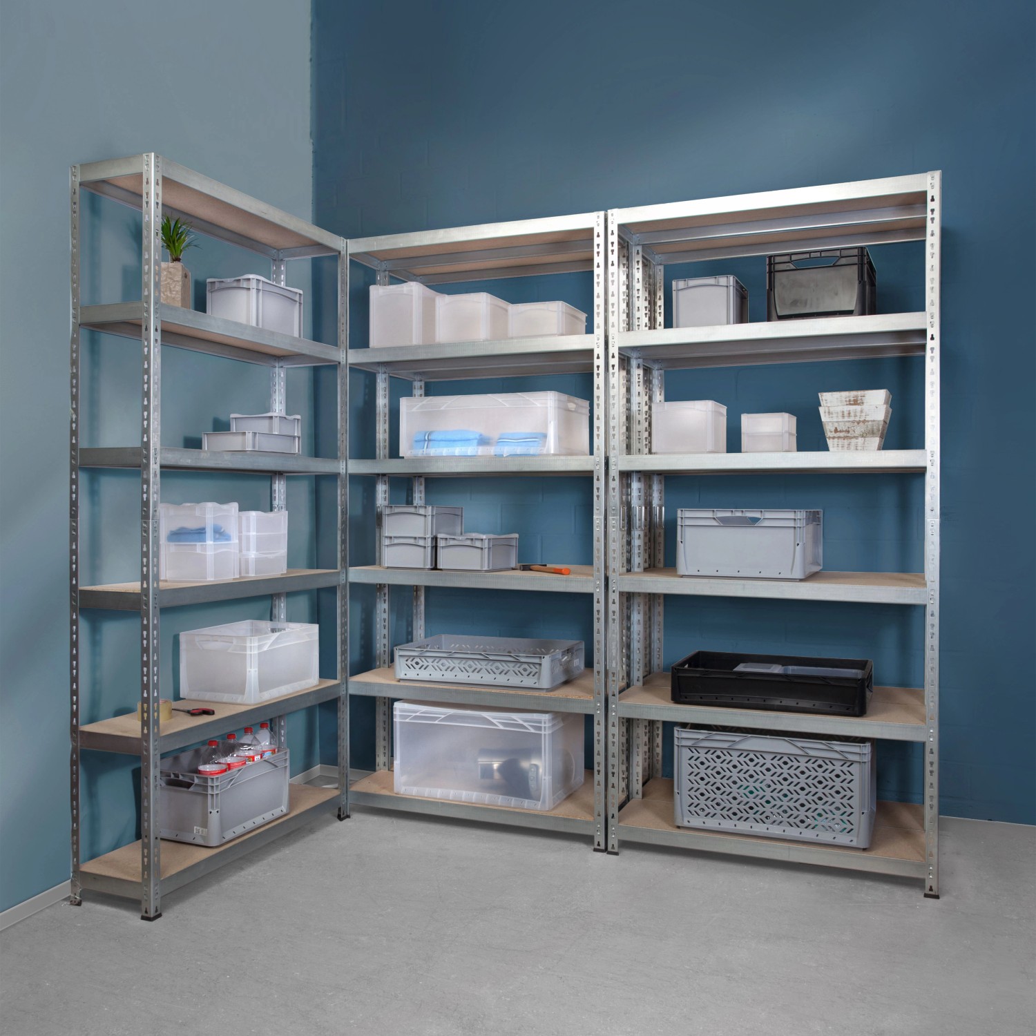 Eurobox-System Box Vollwand Schwarz (HxBxT) 60 x 40 x 12 cm kaufen bei OBI