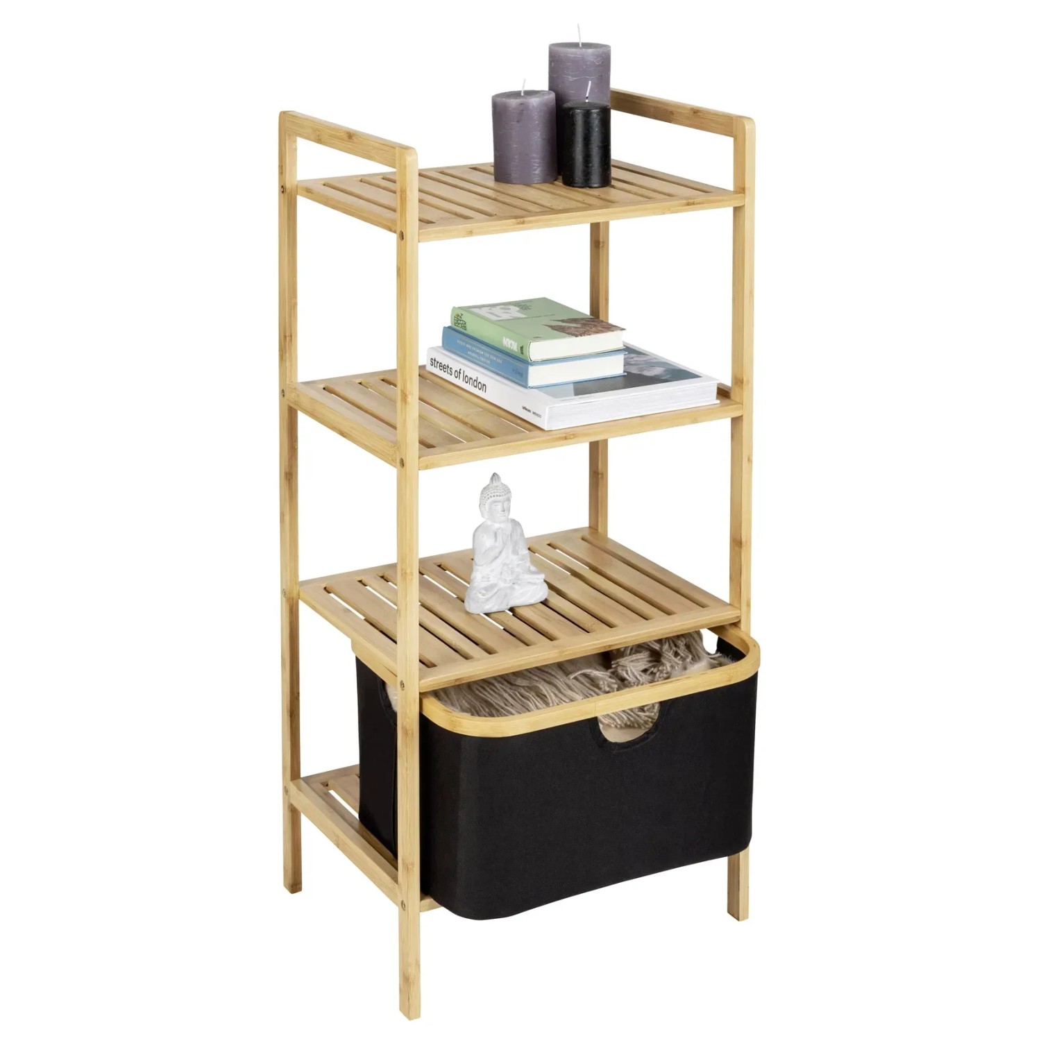 Wenko Regal Ecori mit 3 Etagen (HxBxT) 93,5 x 44 x 33 cm kaufen bei OBI