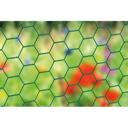 6-Eck-Geflecht PVC Grün 25 x 1 mm / Höhe 1 m / Länge 10 m kaufen bei OBI