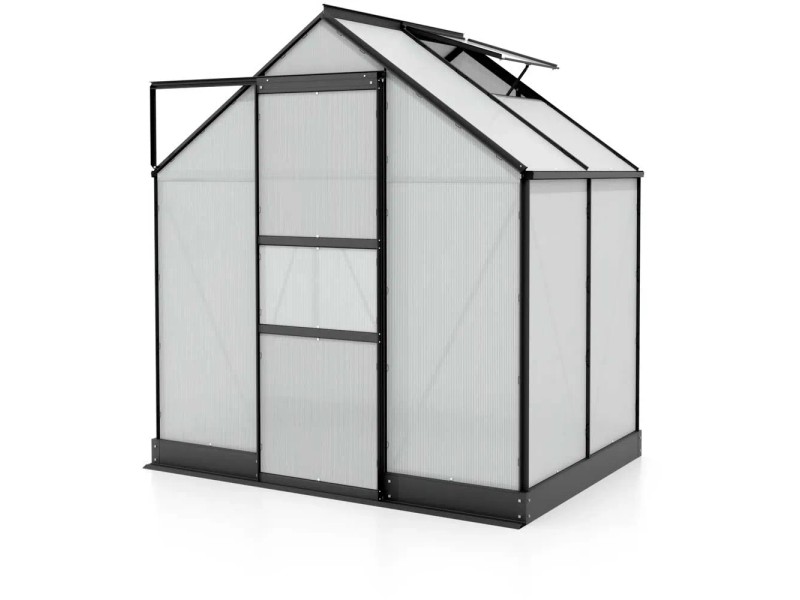 Vitavia Gewächshaus Apollo 2500 Schwarz (HxBxT) 207 x 195 x 137 cm