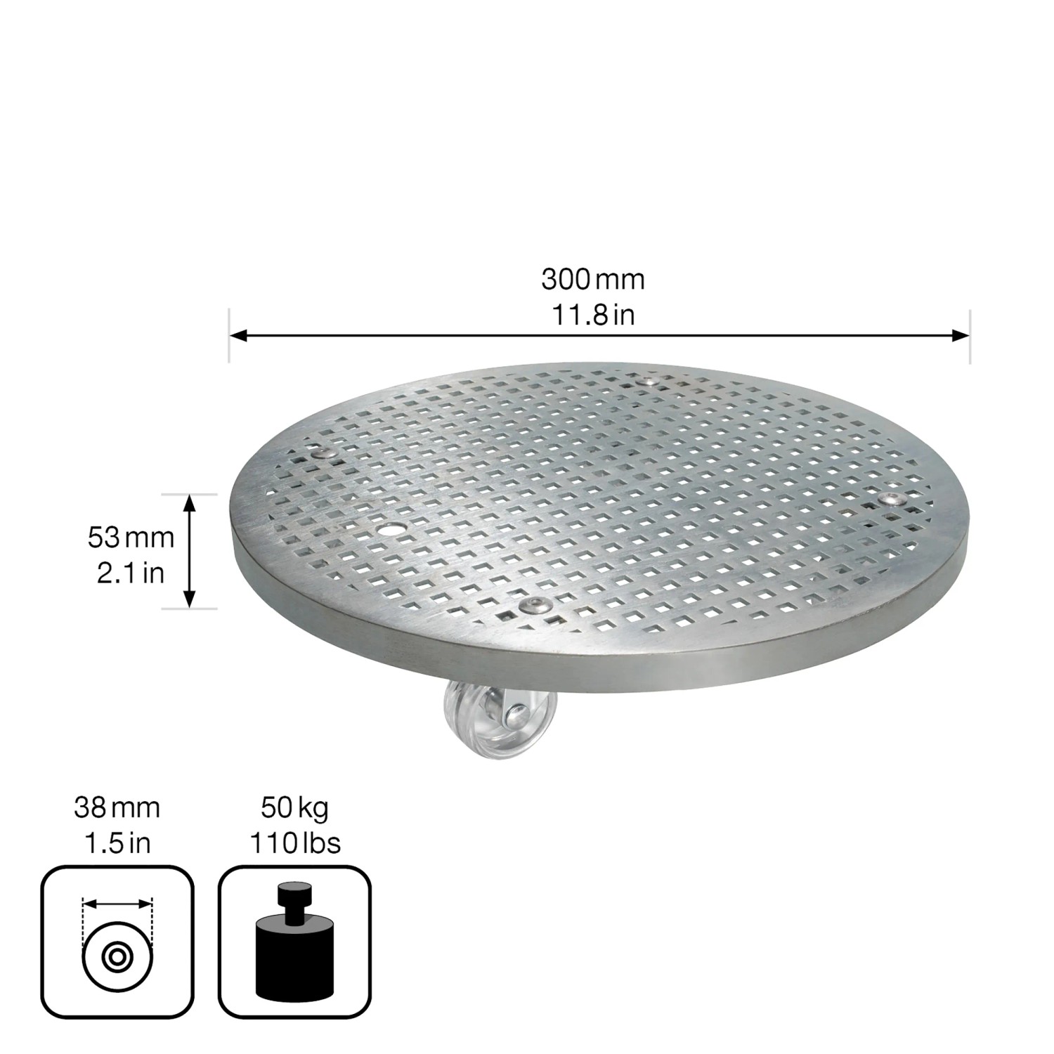 Wagner® Pflanzenroller GH 0951 Metall Silber Ø 30 cm