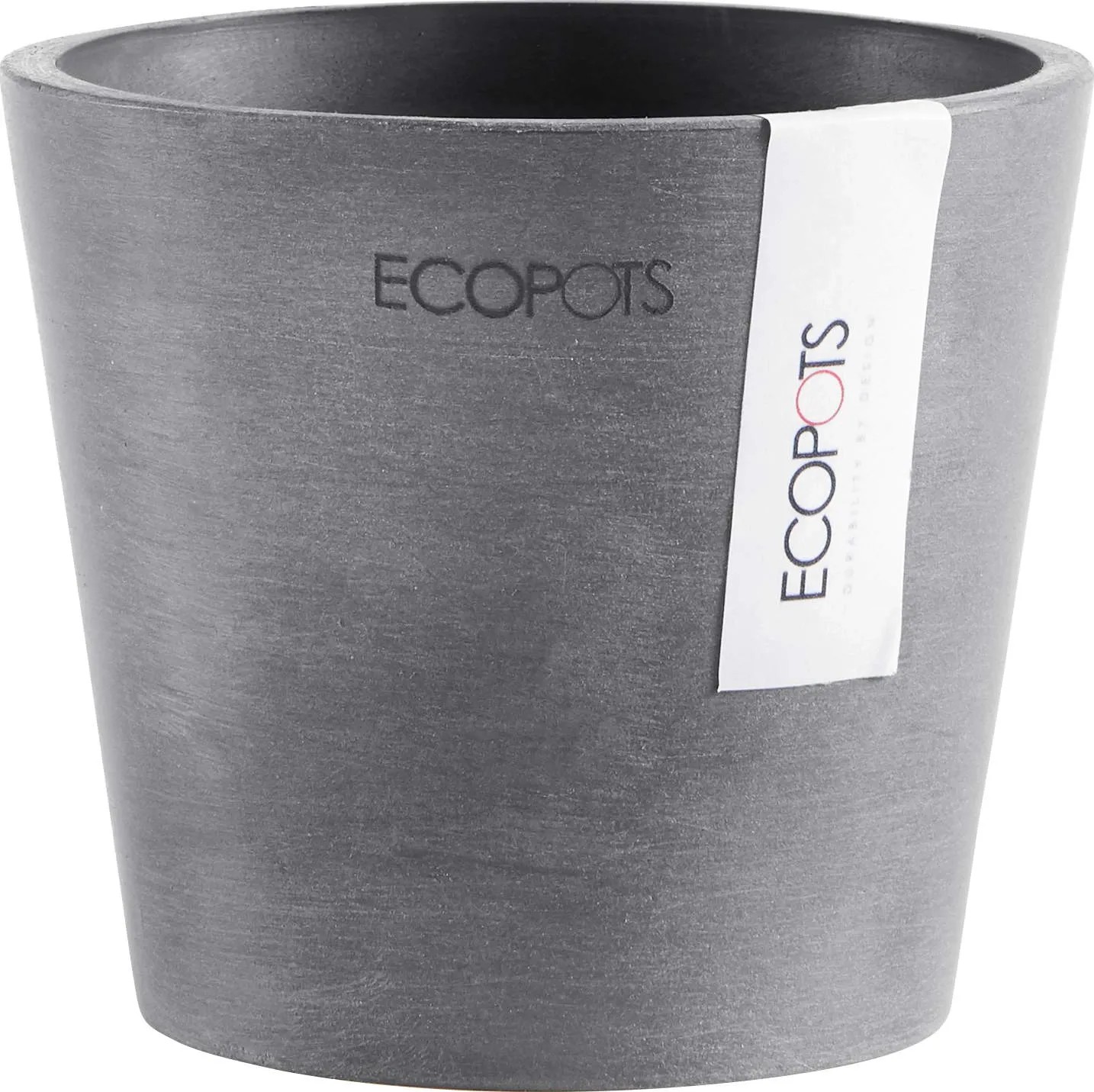 Ecopots Pflanztopf Amsterdam Grau Ø 10,5 cm / Höhe 9 cm kaufen bei OBI