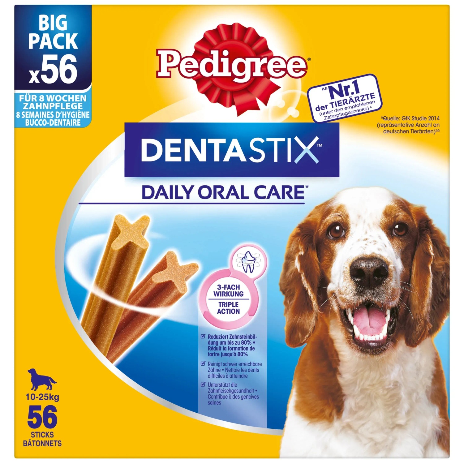 Pedigree® DentaStix™ Multipack Daily Oral Care medium 8 x 7 Stk.