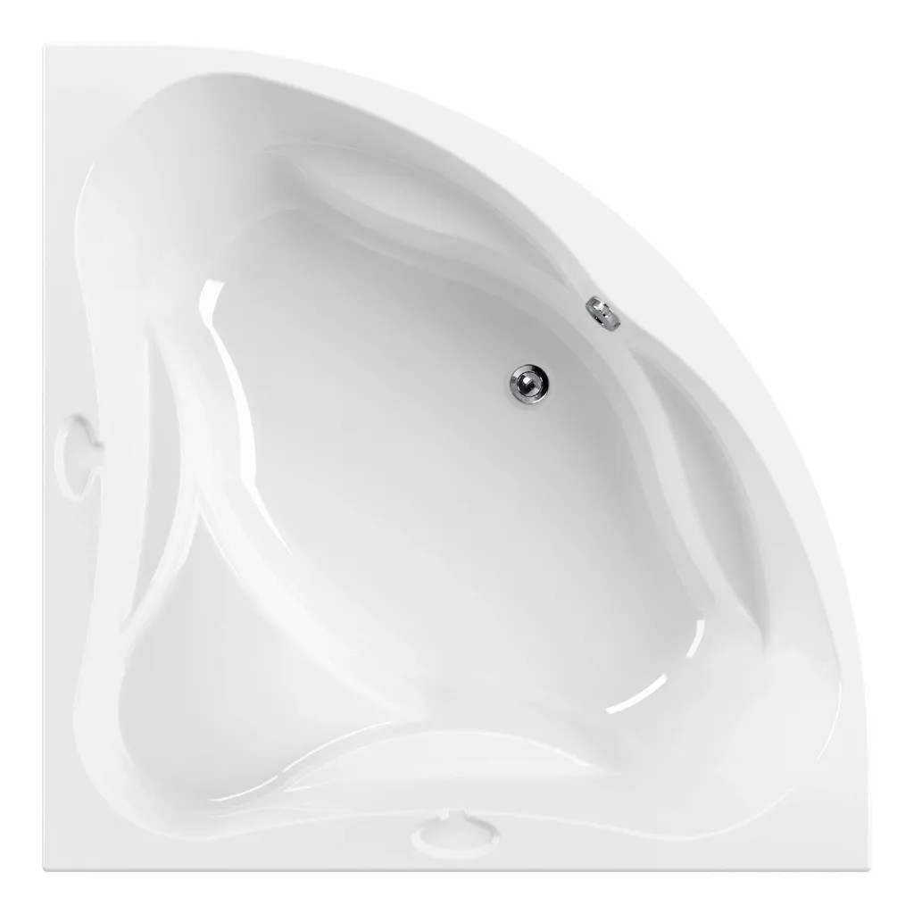 Vasca da bagno angolare in acrilico Meleo Bianco (HxL) 140 x 140 cm ...