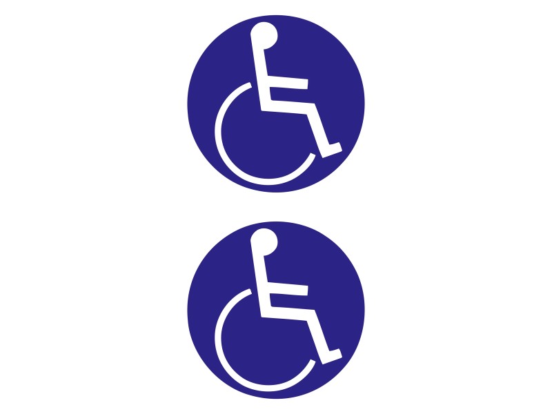 Sticker Behindertensymbol 2 Stk. kaufen bei OBI