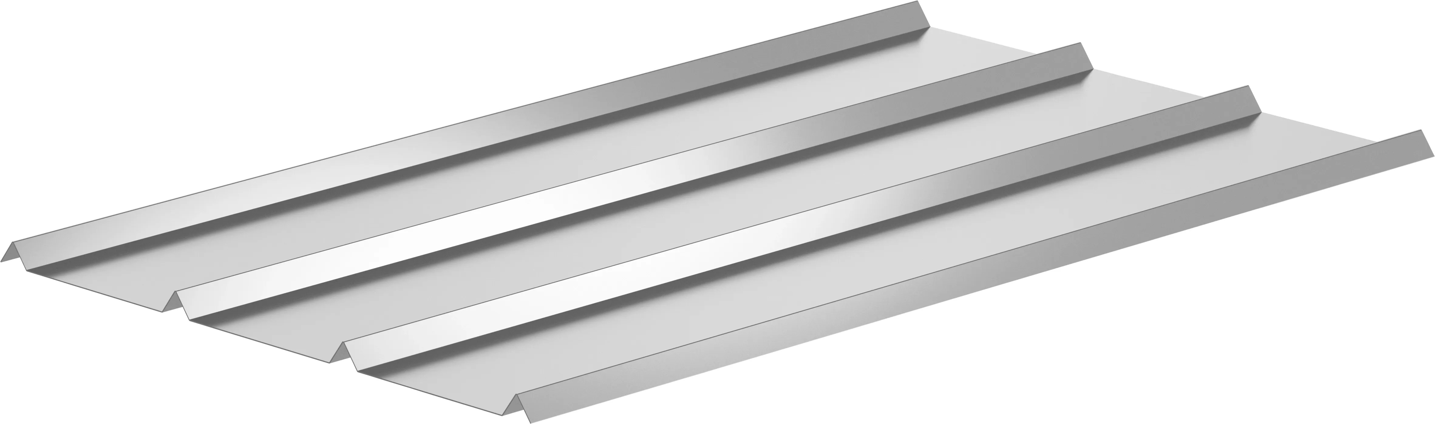 Sarei Dach- und Fassadenblech Alu-Natur 585 mm x 1,18 m / Profilhöhe 20 ...