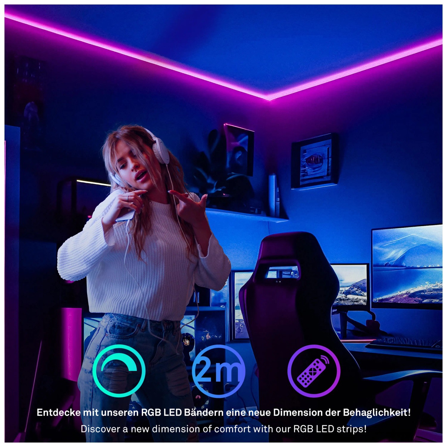Briloner Starter-Set RGB/W Pimp Your Stripe 140 LEDs / Länge 2 m