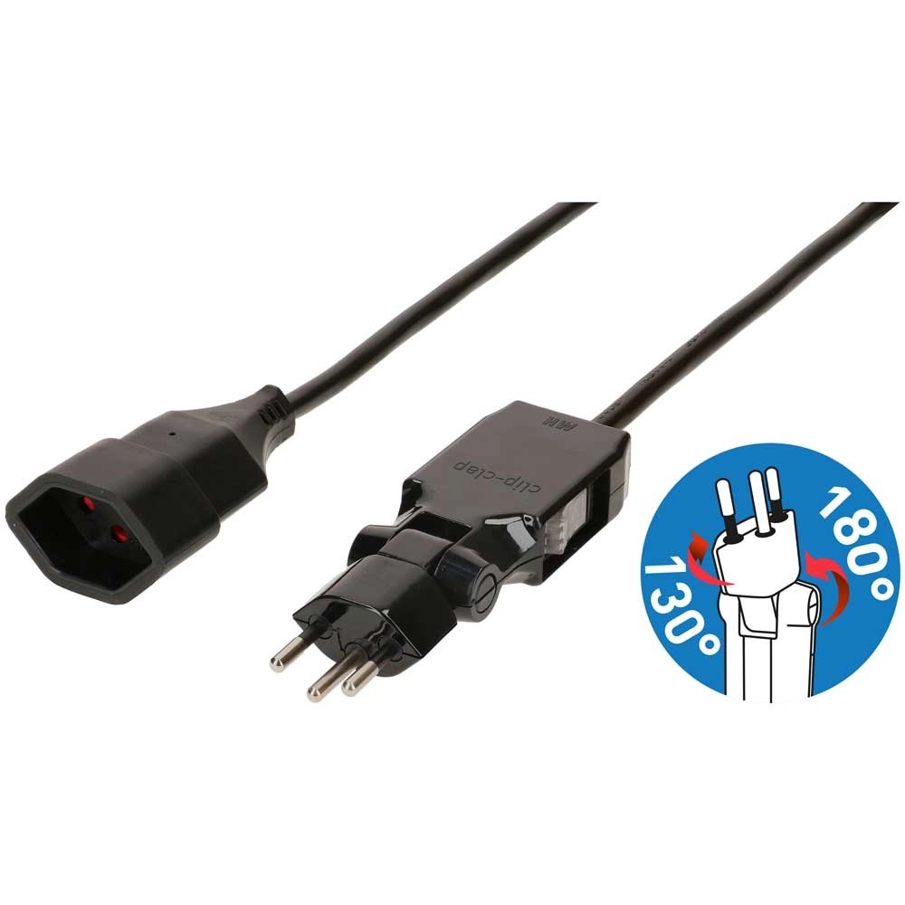 Max Hauri TD-Verlängerung ClipClap OCP T12 / T13 Schwarz 5 m kaufen bei OBI